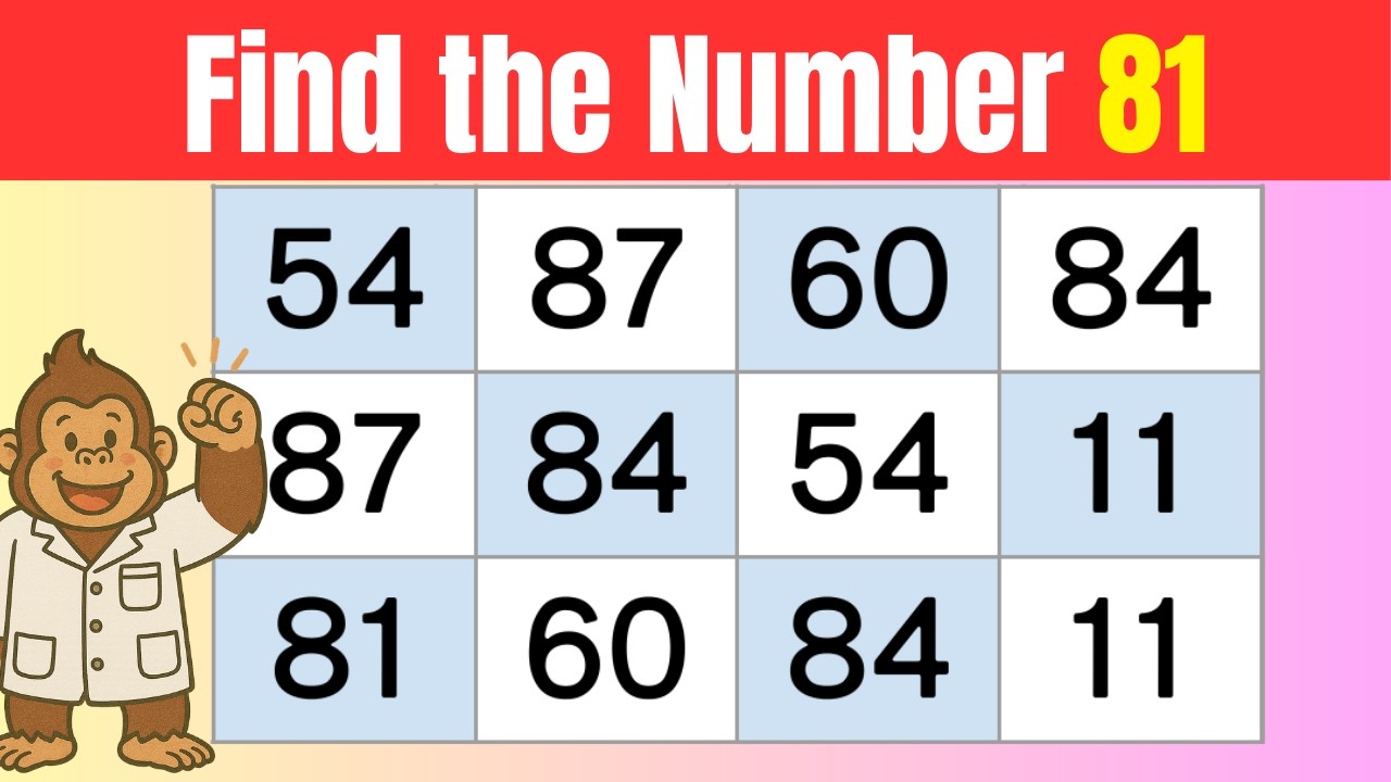 Find the Same Numbers | Daily Brain Puzzle Challenge - YouTube