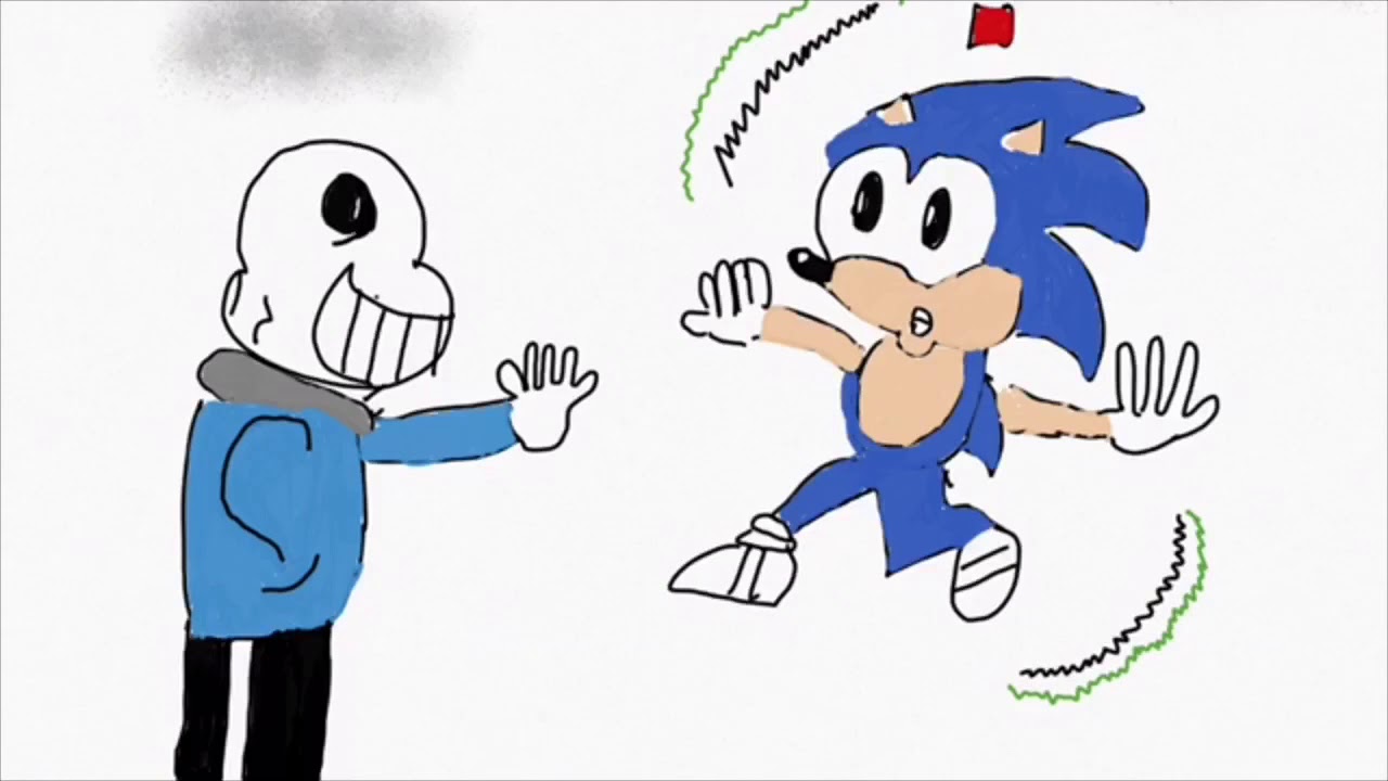 SANS VS SONIC THE HEDGEHOG🥊🥊 - YouTube