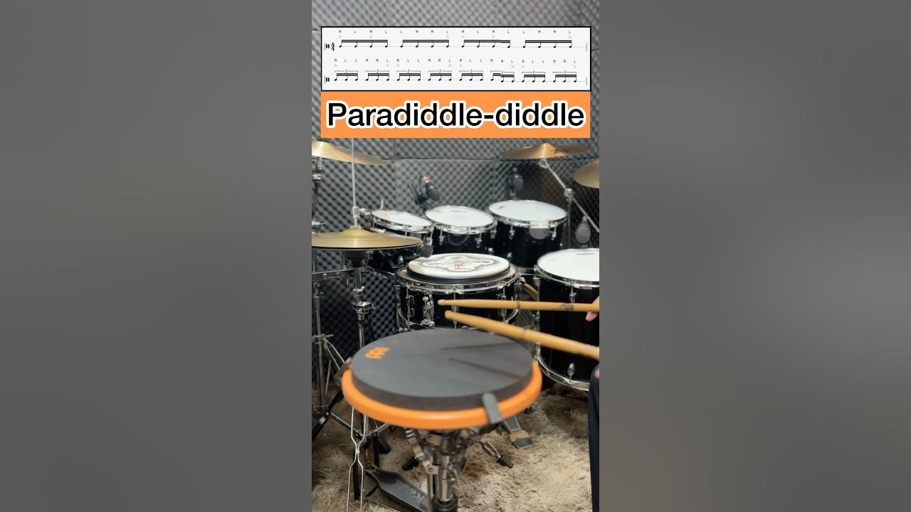 Exercícios de paradiddle-diddle #drums #drummer #bateria #explore #baterista #shortsvideos # ...