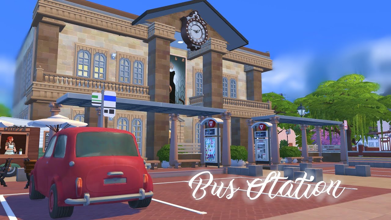 Автовокзал - Строительство The Sims 4 | Bus Station - SpeedBuild The ...