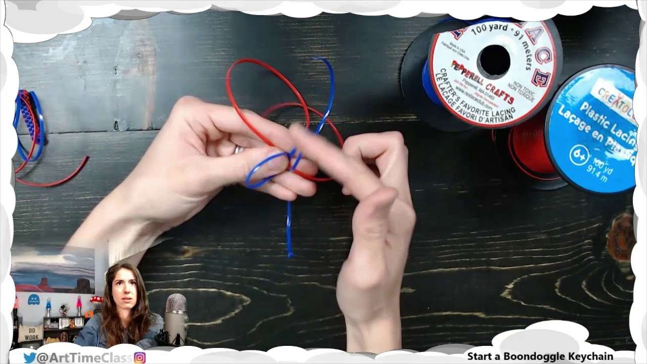 Beginner Boondoggle Keychain Tutorial - Starting a Boondoggle Keychain ...