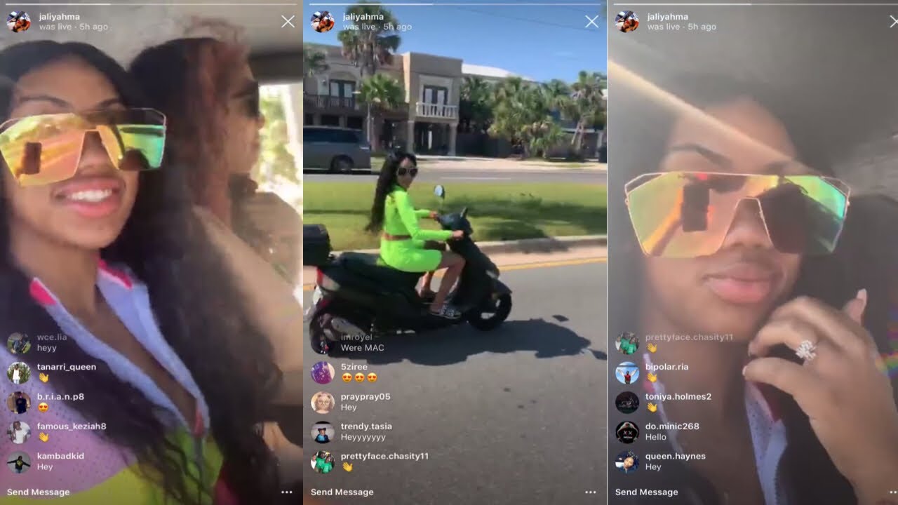 Jaliyah & Hali Reunited In Miami| Instagram Live - YouTube