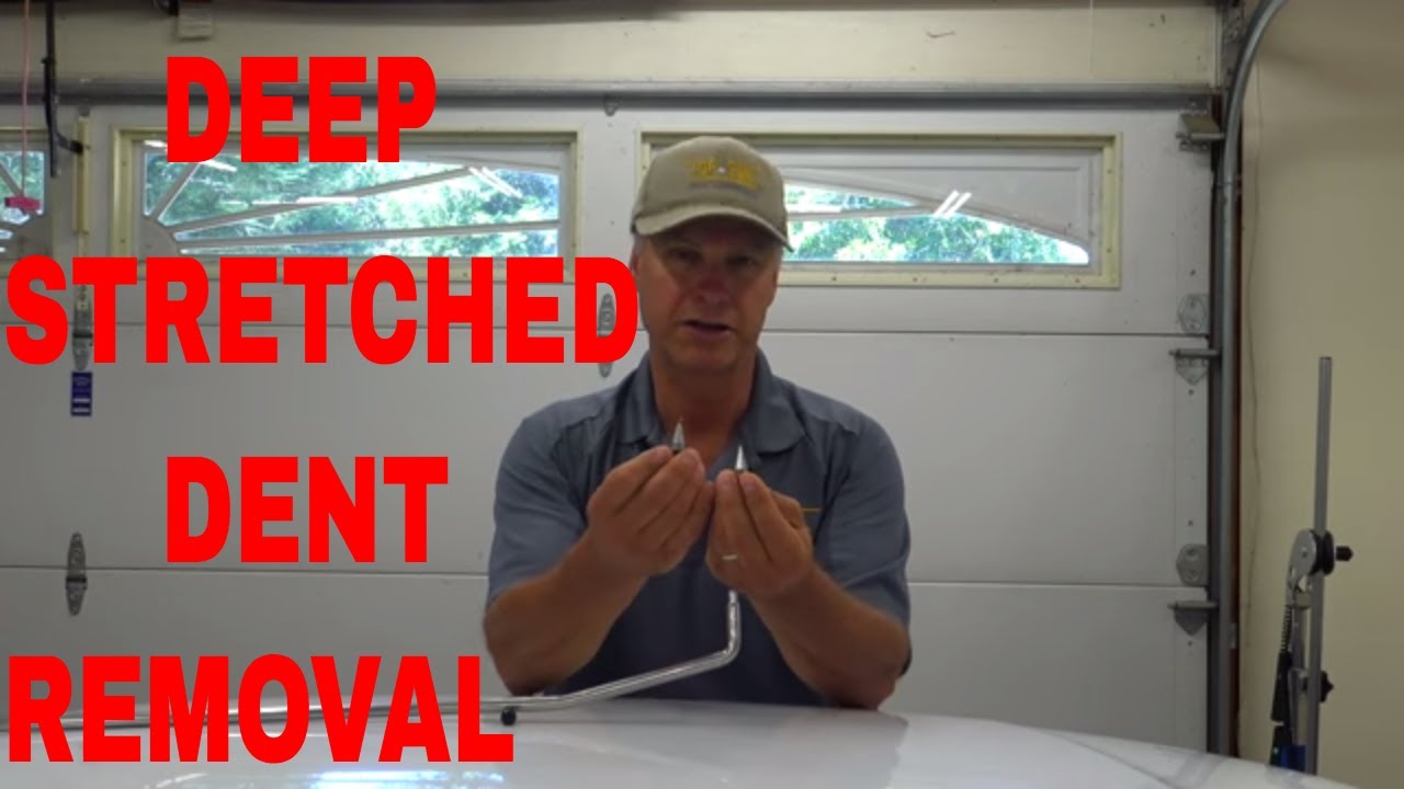 Repairing Mobile Tech Expo Type Deep Dents the Old School Way - YouTube