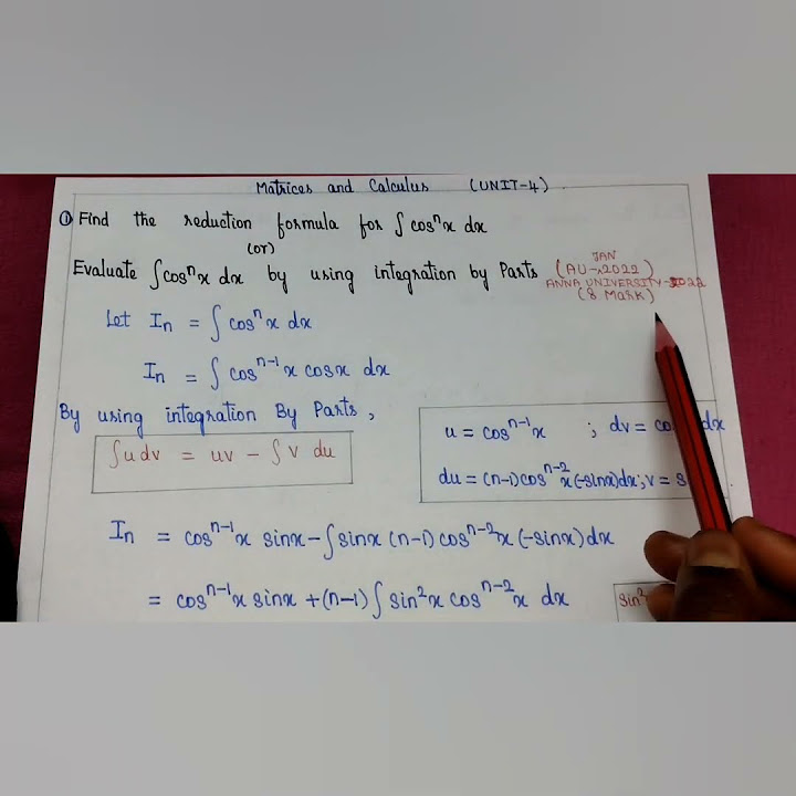 Integration|Matrices&Calculus|Unit-4|For B.E&B.Tech|Full video in ...