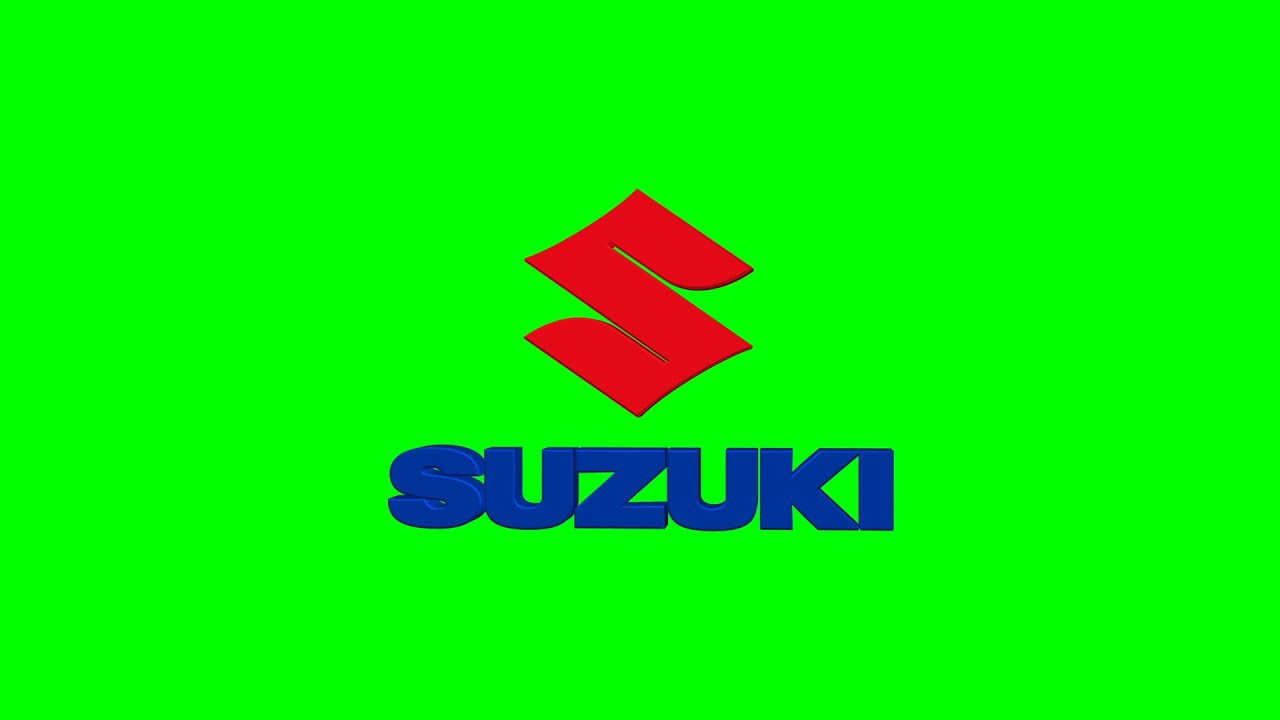 Suzuki Logo Icon Revolving 3D Animation Loop on Green Screen | 4K ...