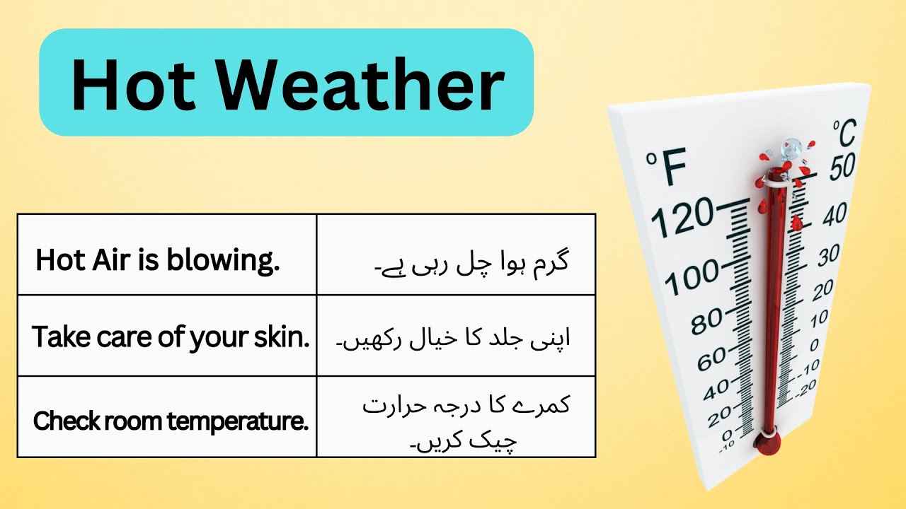 Hot weather English Sentences | English Speaking Practice - YouTube