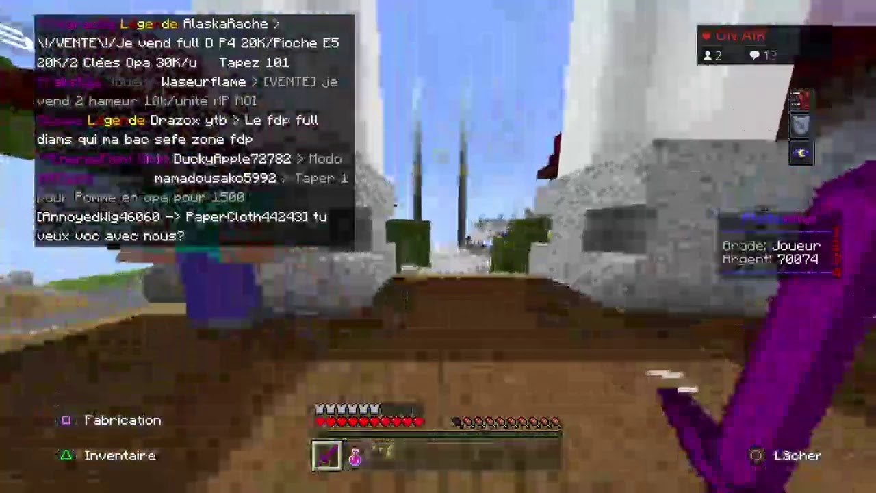 Plutonium minecraft 250 abonné grade légende a gagné - YouTube