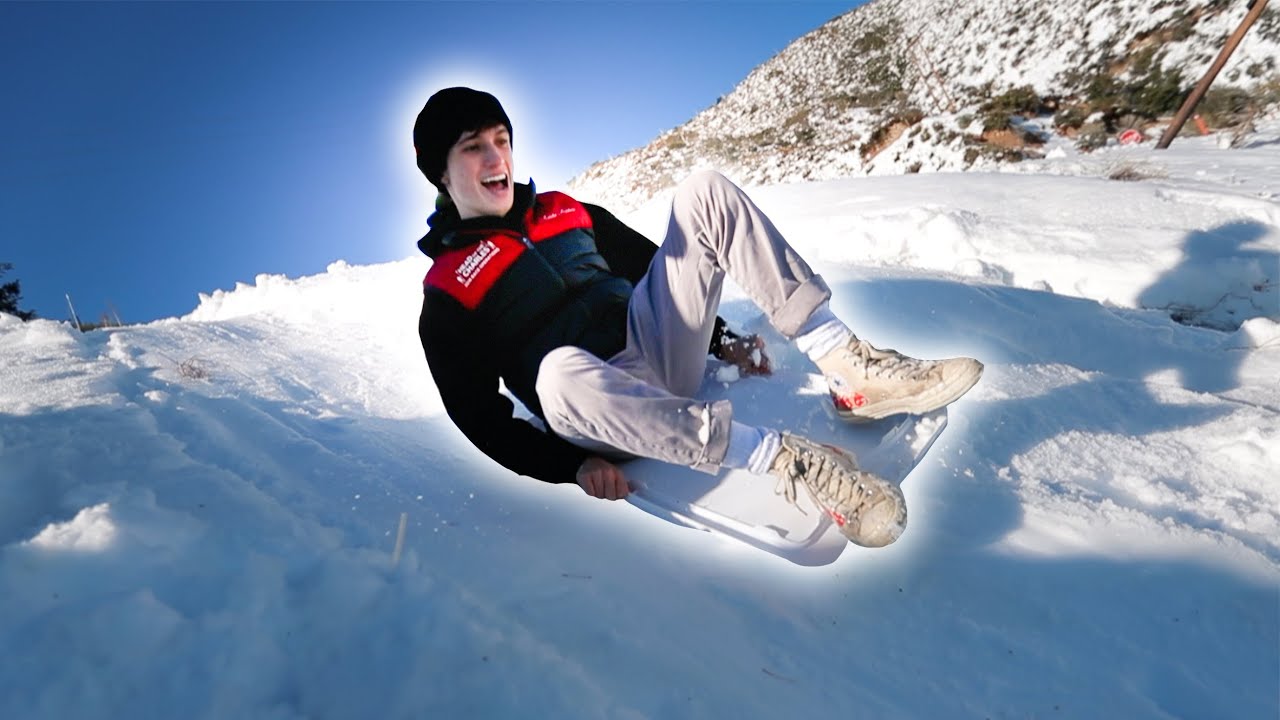 CRASHING SLEDS IN LOS ANGELES - YouTube