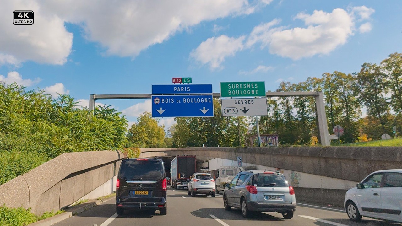 Driving from Caen to Paris (A13) | France Highway Drive 4K | Real ...