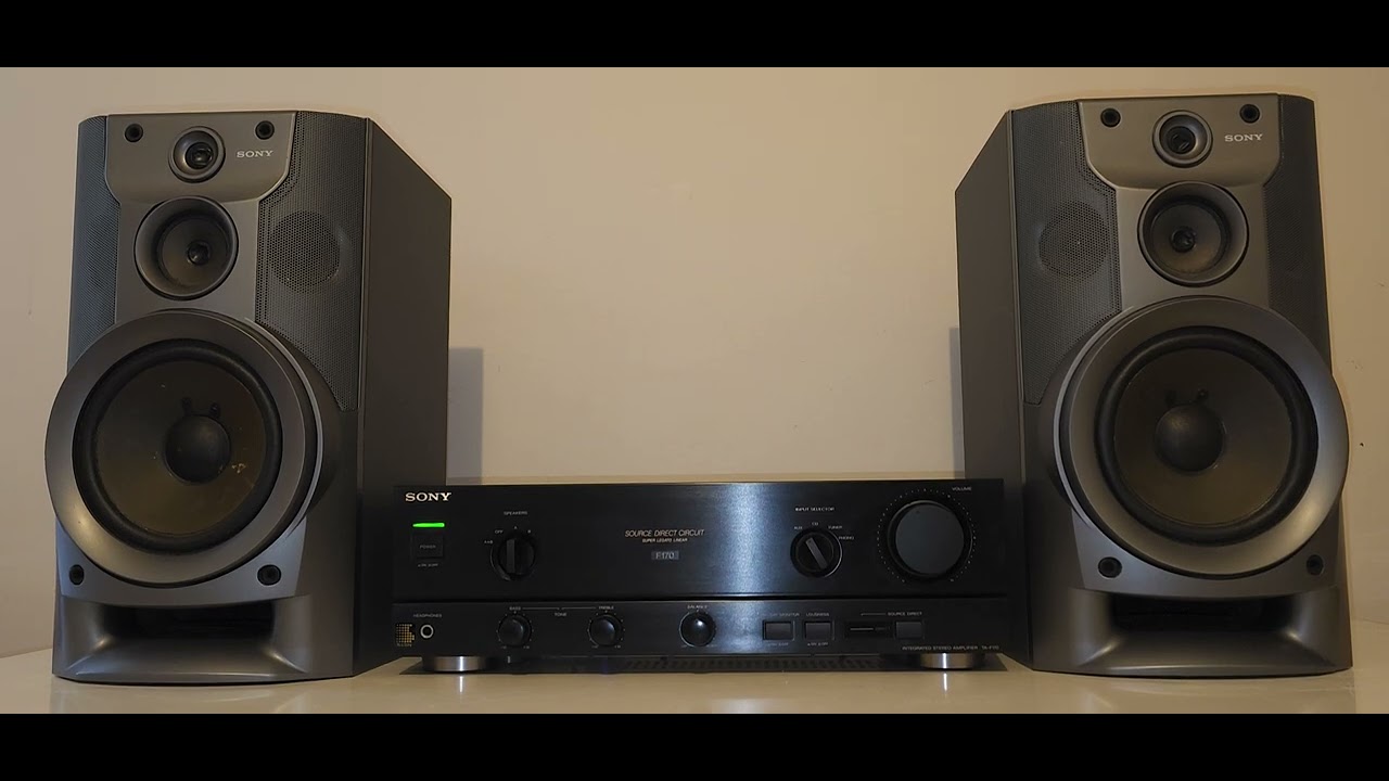 Sony Amplifier Model TA-F170 - YouTube