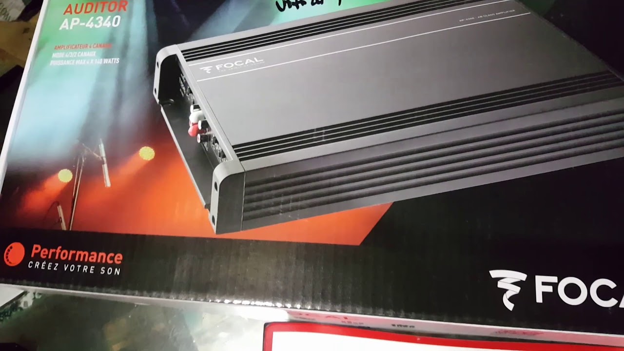 Jeff tan tutorial / focal auditor AP-4340 amp - YouTube