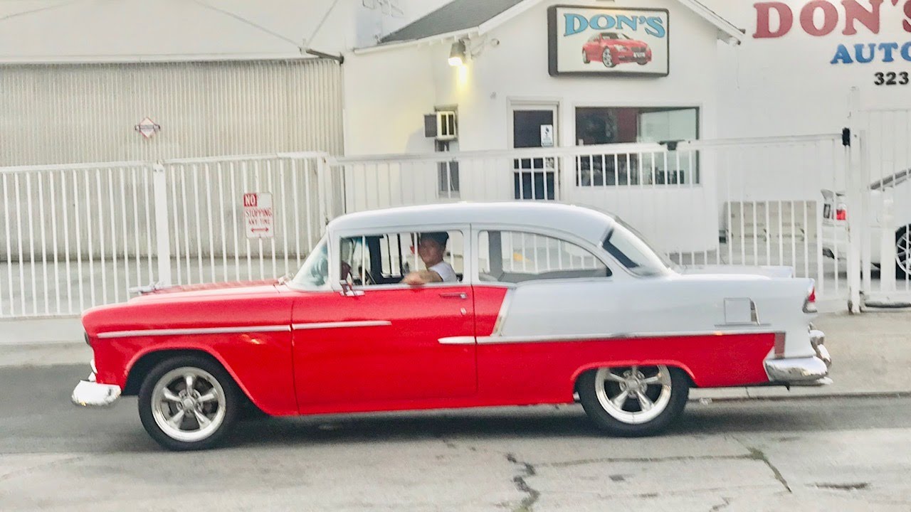 1955 Chevy Steering Wheel Swap and Column Adjustment - YouTube
