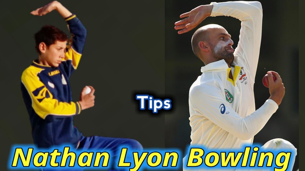 Nathan Lyon Bowling Action Tips Cricket Fans - YouTube