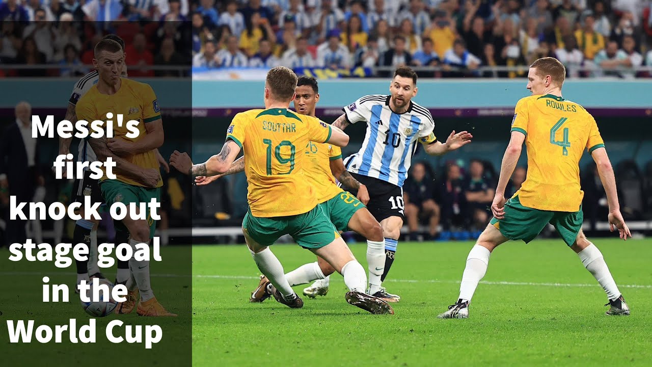 Leonel Messi's first World Cup knock out stage goal of the career ...