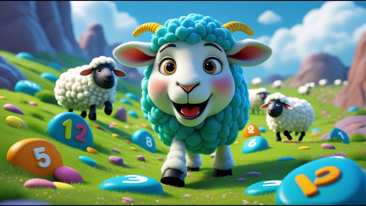 Counting Sheep | Fun Numbers Rhyme for Kids | Learn to Count | Rhyme ...