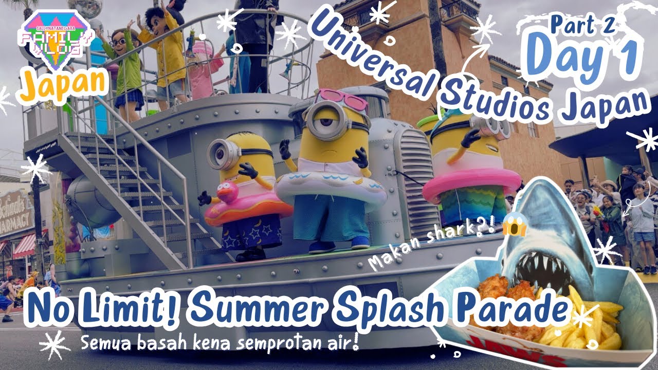 No Limit! Summer Splash Parade Universal Studios Japan - YouTube