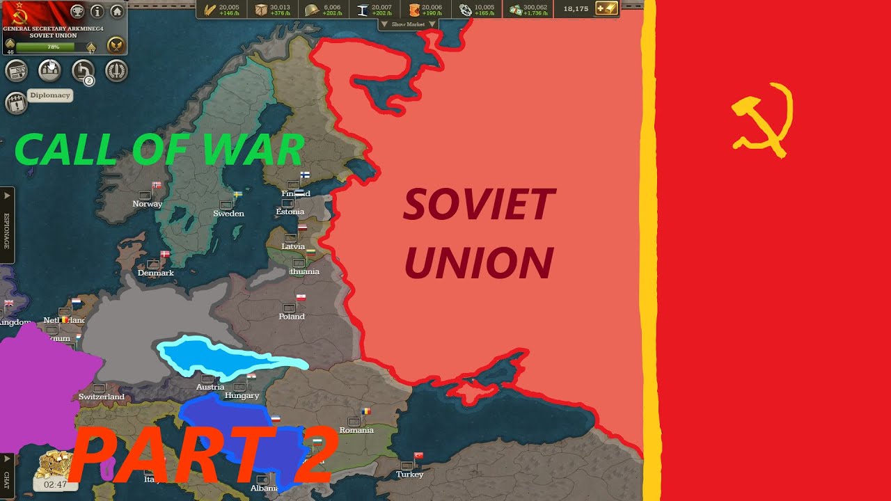 The Soviet Union Expands! Call of War Soviet Union Let's Play Part 2 ...