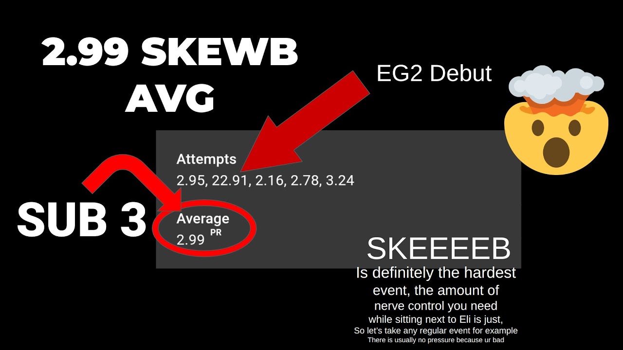 2.99 skewb PR avg - YouTube
