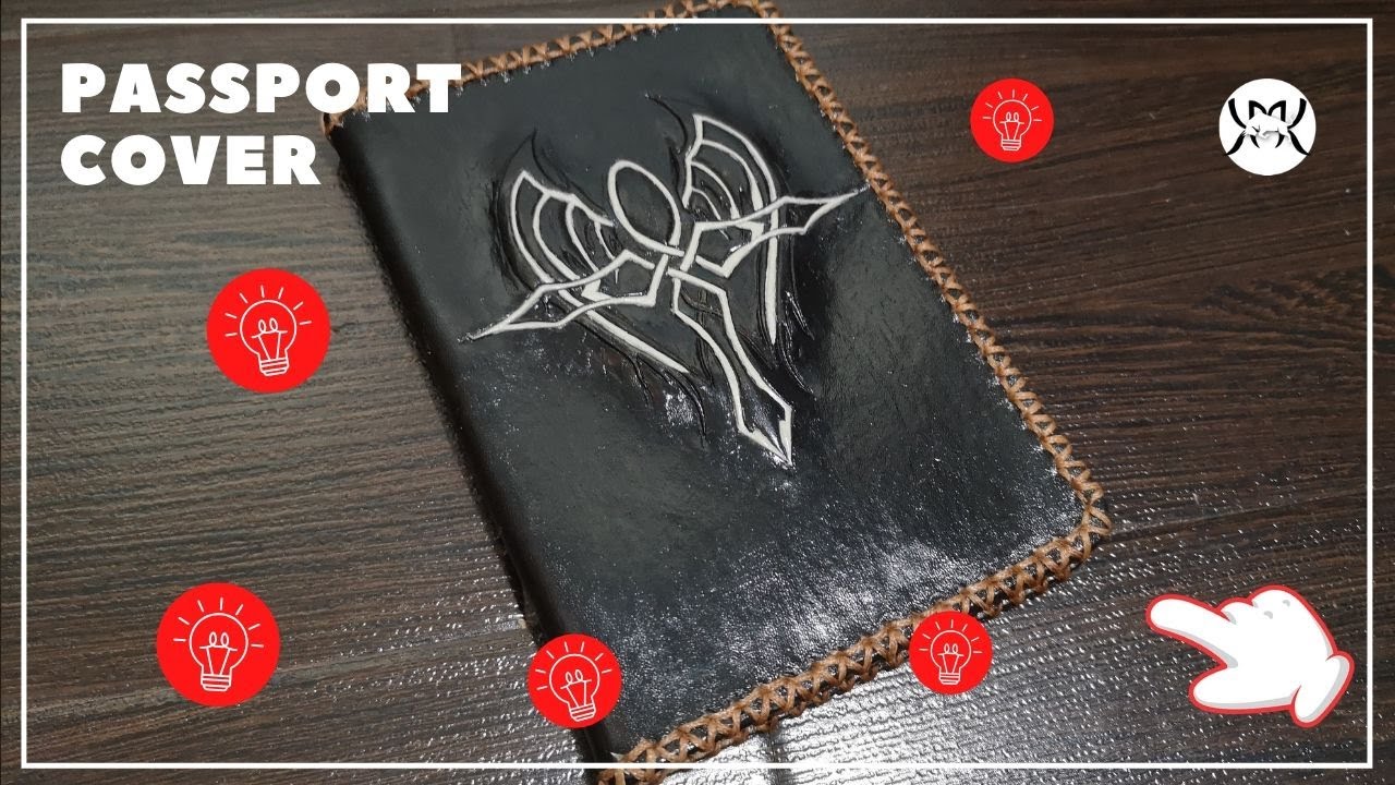 DIY, crafts with leather | Passport cover: how to make it original ...