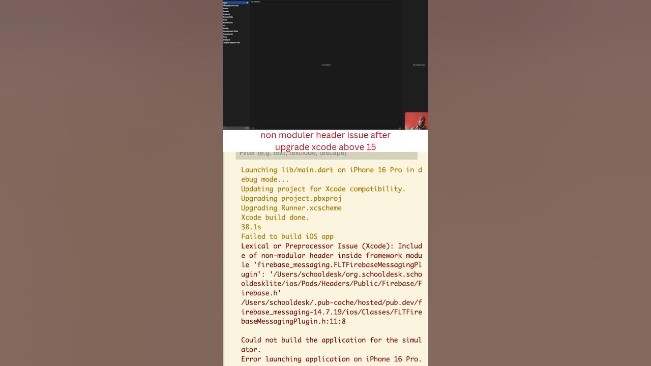 Lexical or Preprocessor Issue (Xcode): Include of non-modular header inside framework module ...