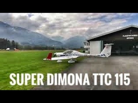 Super Dimona TTC 115, Start / Landing Airfield Nötsch - YouTube