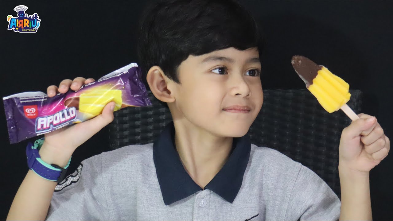Nyoba Es krim Terbaru Walls Apollo || Ice Cream Mangga + Cokelat - YouTube