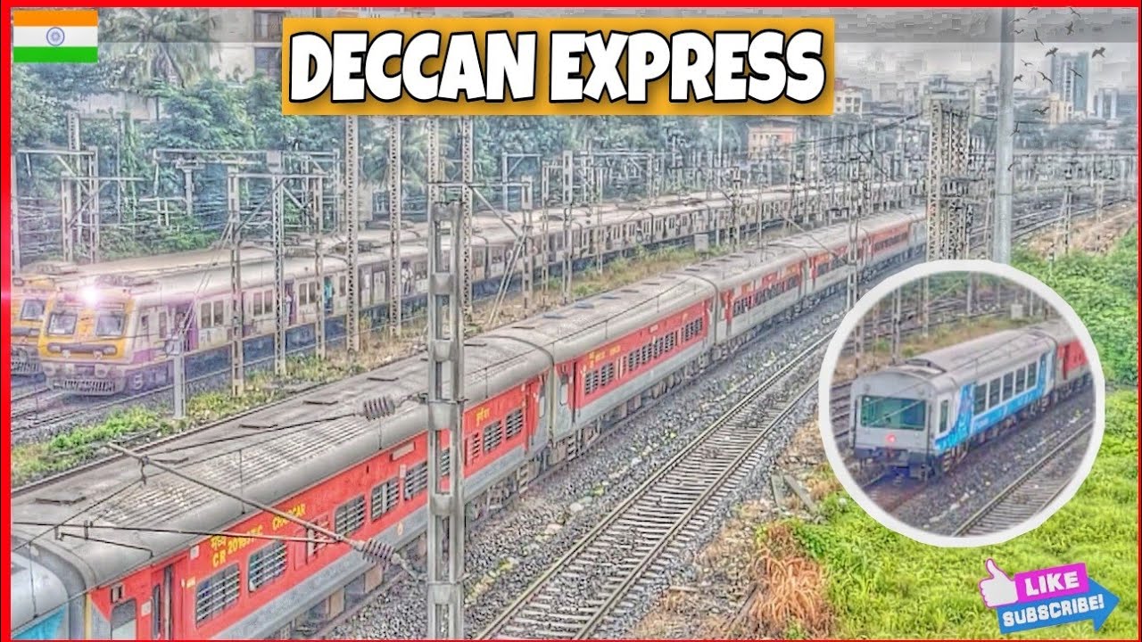 CHOCOLATE BROWN WCAM 2P HAULING 🚂11007 DECCAN EXPRESS ACCELERATES ...