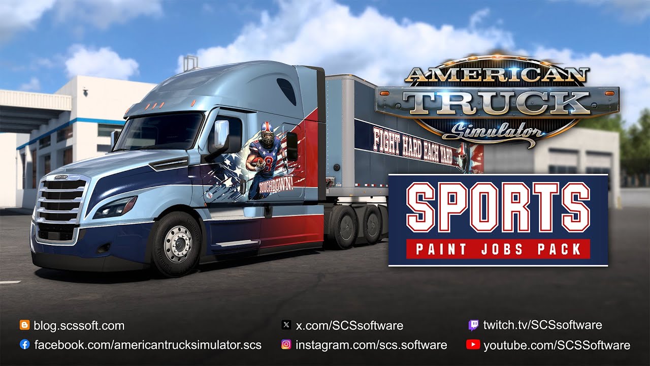 American Truck Simulator - Sports Paint Jobs Pack DLC - YouTube