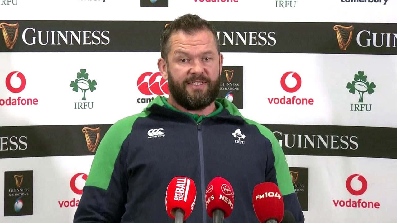 Andy Farrell names his team to face Wales. - YouTube
