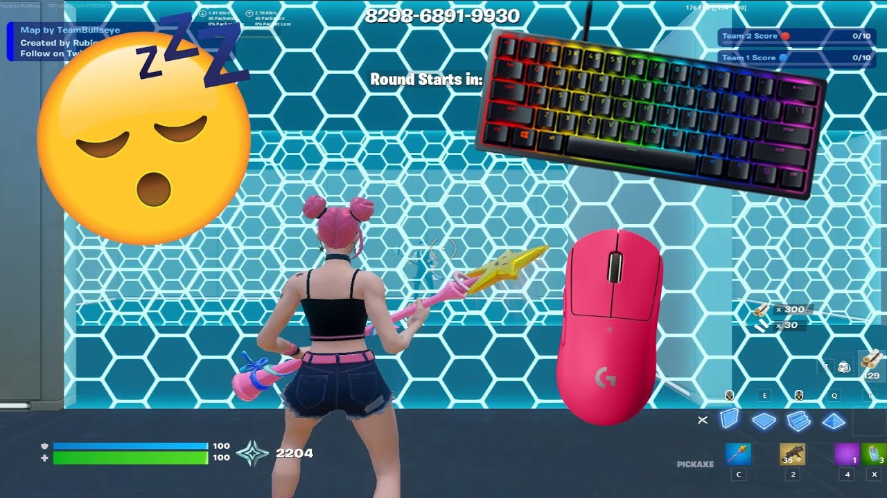 ASMR Chill😴 Piece Control 1v1🏆Satisfying Keyboard Fortnite - YouTube