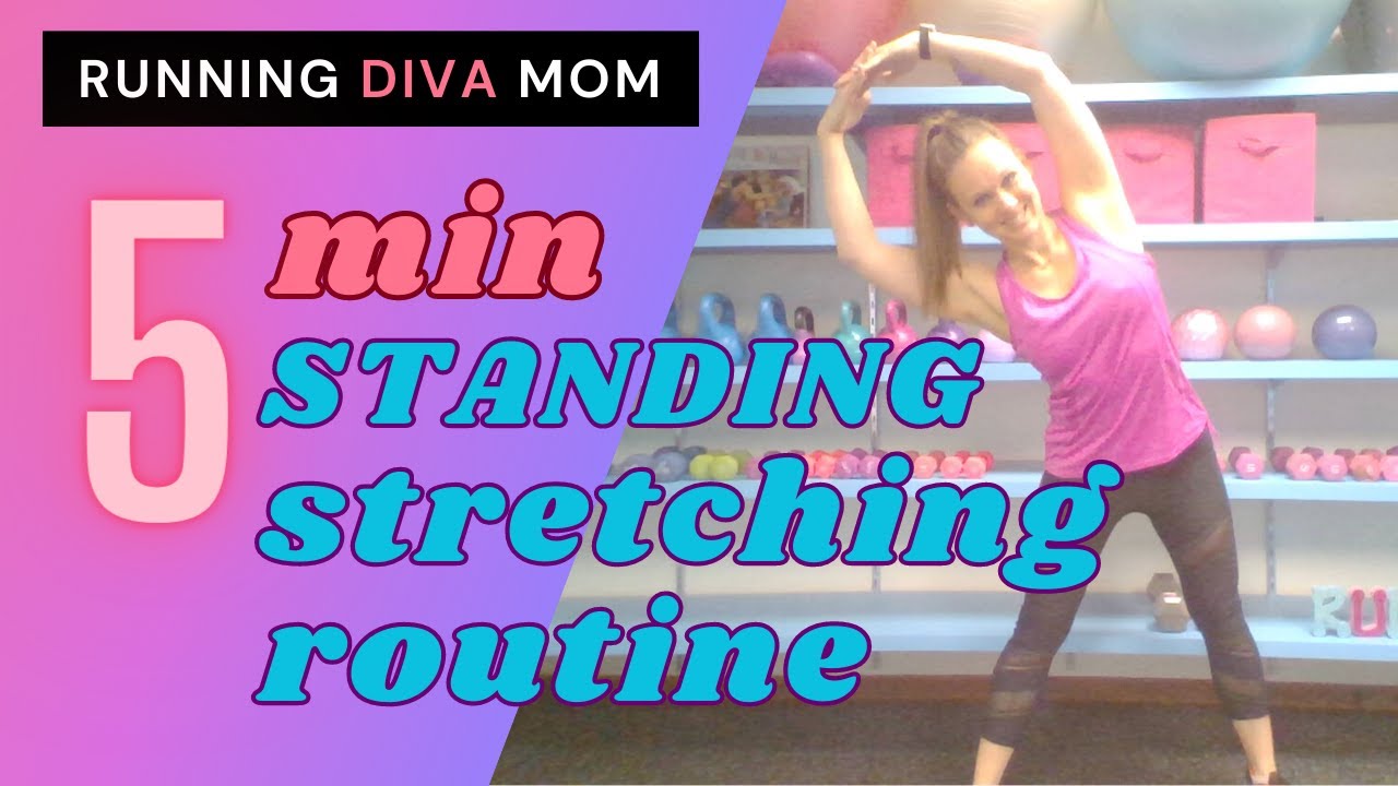 5 min STANDING full body stretching routine - YouTube