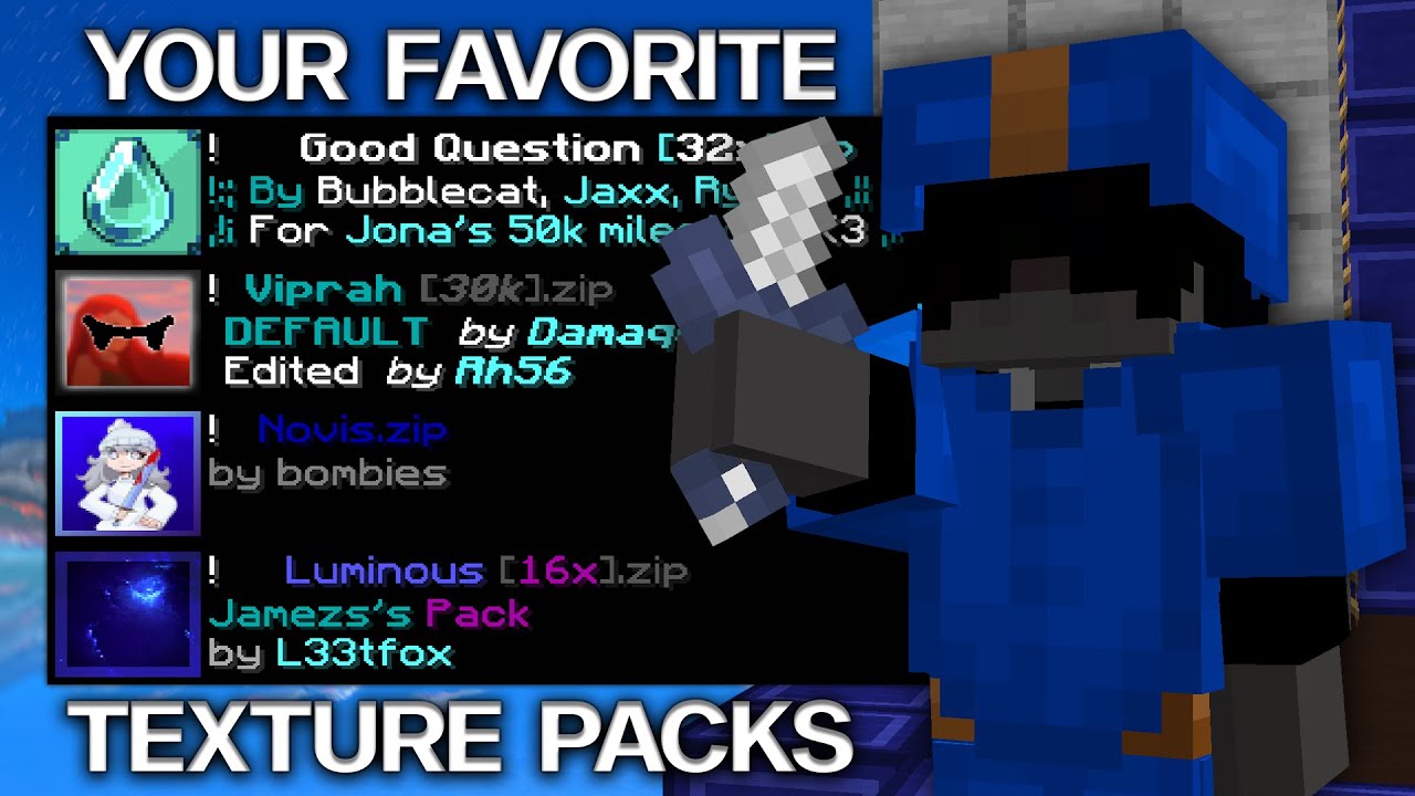Using YOUR Favorite Hypixel Bedwars Texture Packs - YouTube