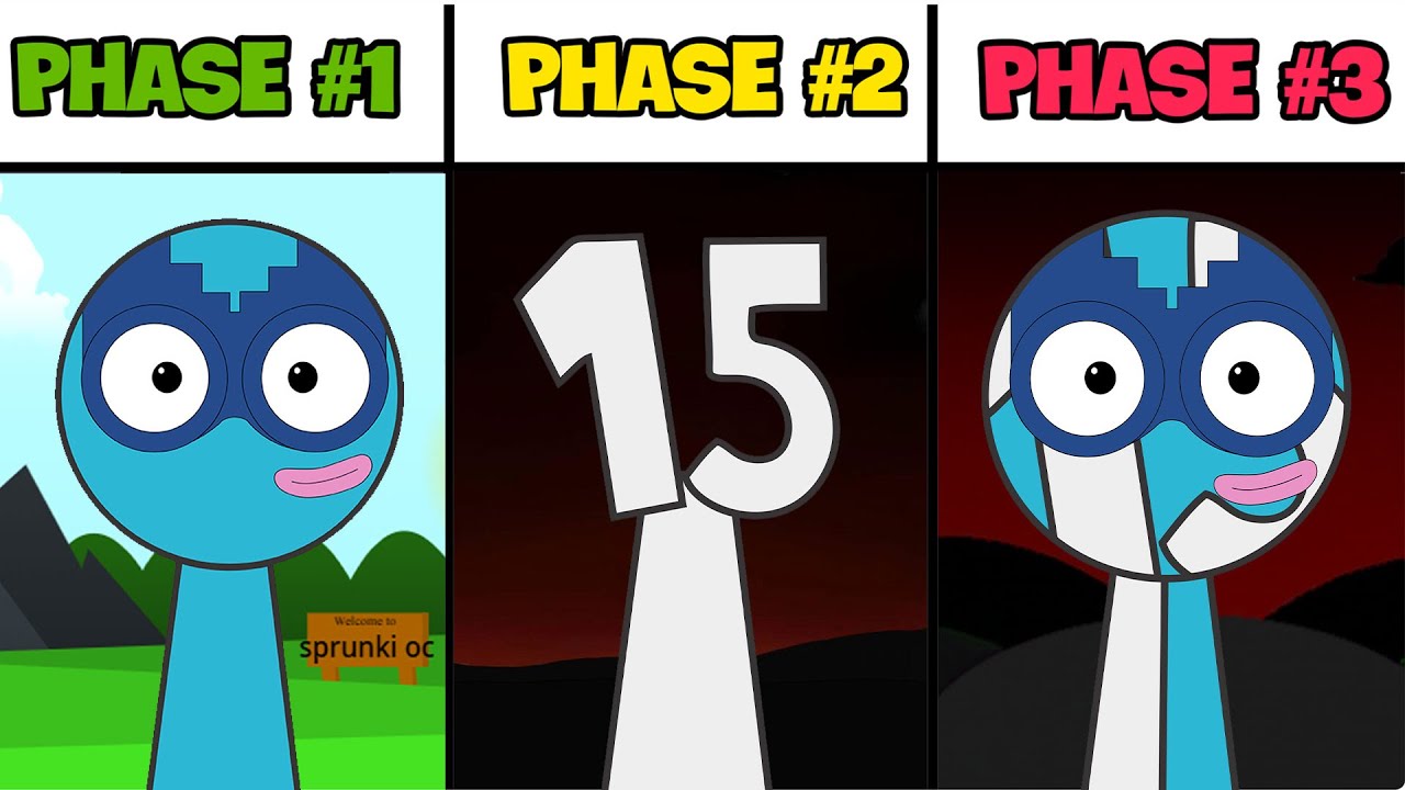 My Sprunki OC Emoji 72 (Phase 1 to Phase 3) Number 15 #Animation # ...