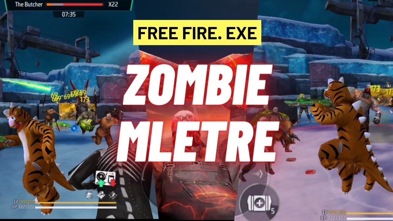 FREE FIRE EXE ZOMBIE TUKANG CUKUR!!! FF EXE - YouTube