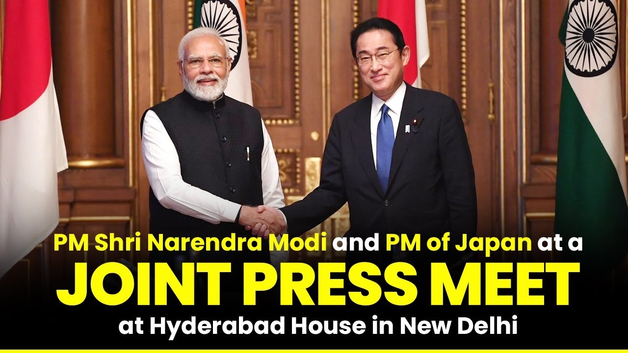 PM Shri Narendra Modi and PM of Japan at a Joint Press Meet at ...