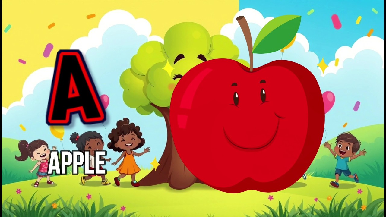 ABC Song for Kids | A for Apple | Alphabet Song with Colorful ...