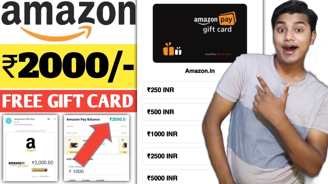 ₹2000/- Amazon Free Gift Card Earning App 2023 | Top Best Free Gift ...