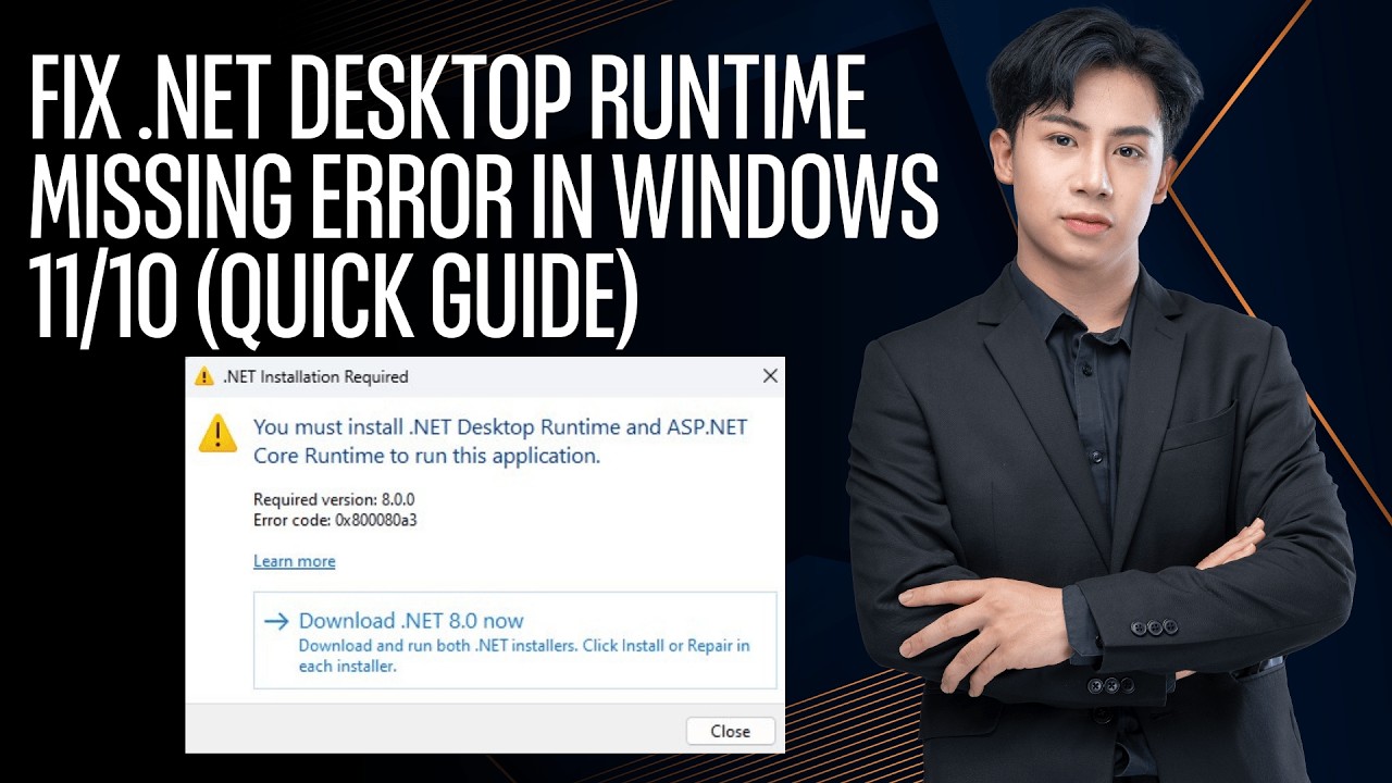 Fix .NET Desktop Runtime Missing Error in Windows 11/10 (Quick Guide ...