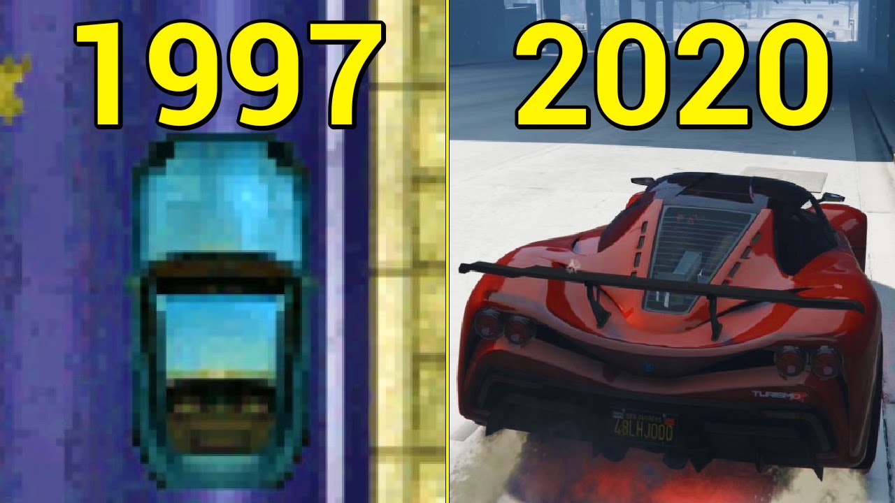 Evolution of Car in GTA 1997-2020 - YouTube