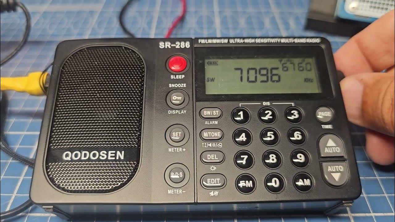 Qodosen SR-286. Прием радиолюбителей на 40 метрах в SSB. - YouTube