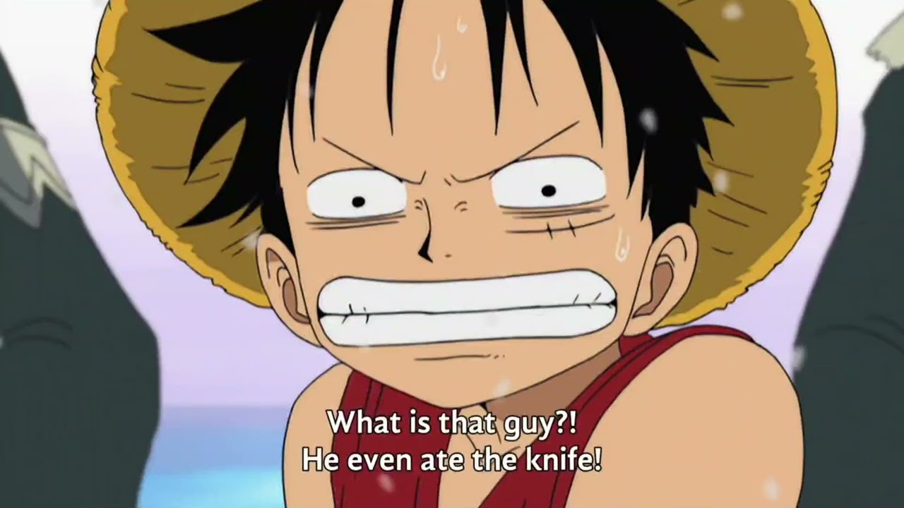 luffy disgusting face reaction - YouTube