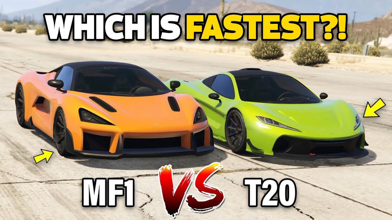 GTA 5 ONLINE - PROGEN MF1 VS PROGEN T20 (WHICH IS FASTEST?) - YouTube