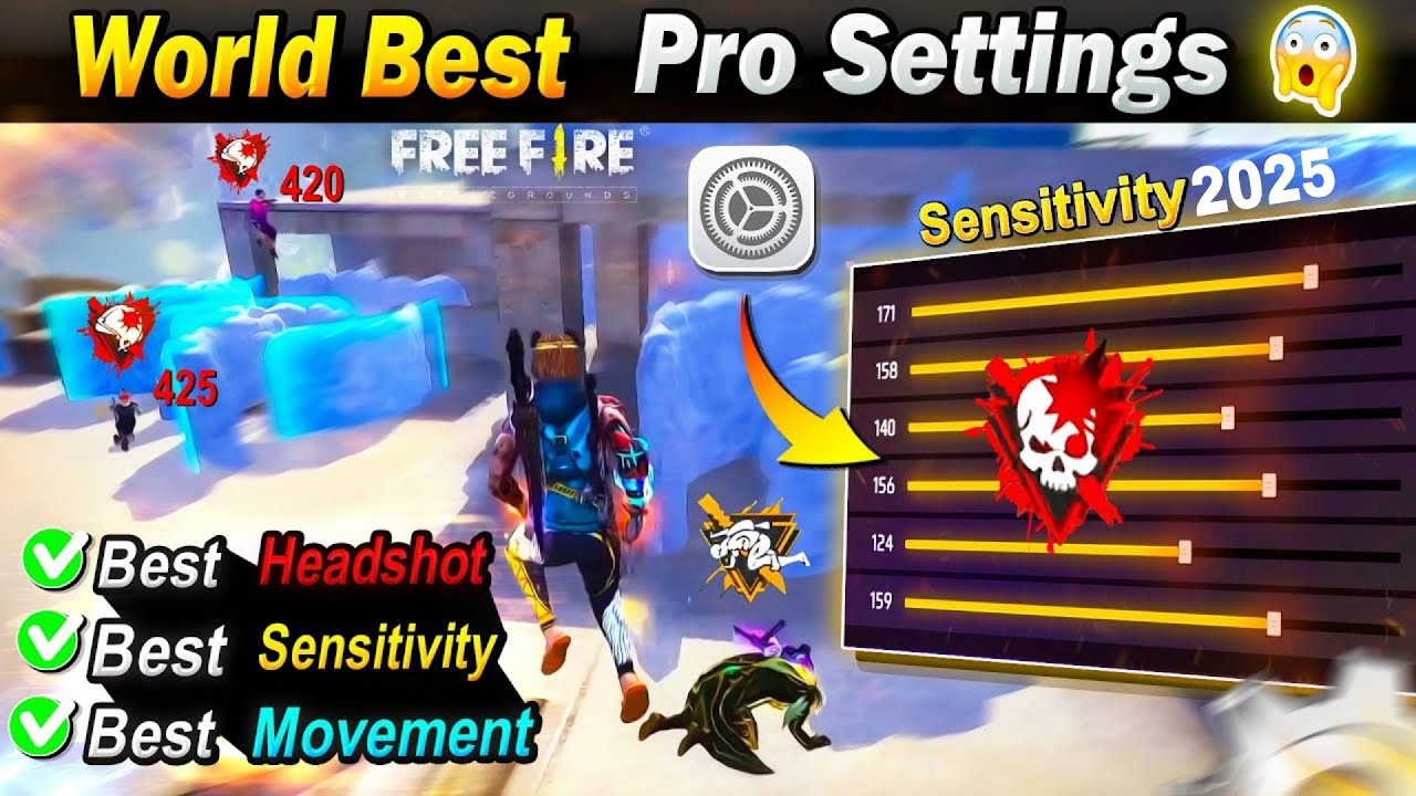 World's Best [ PRO SETTING ] In Free Fire 🔥| Free Fire Headshot Setting ...