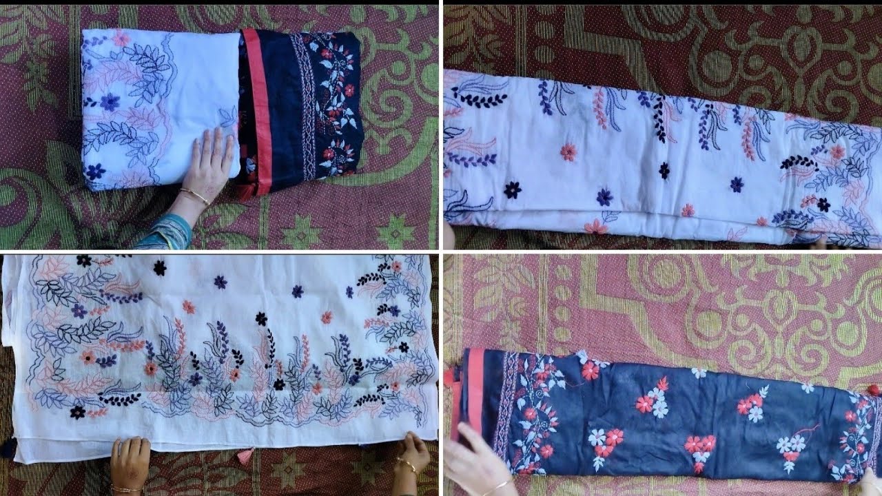 অর্ডারের প্রথম হাতের কাজ করা শাড়ির কাজ কমপ্লিট || Beautiful Hand ...