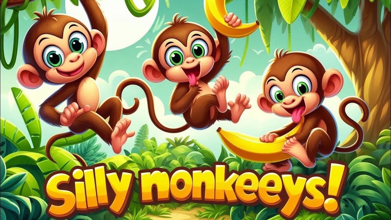 🎶 Silly Monkeys Song | Fun Kids Sing-Along | Swing, Climb,and Dance ...