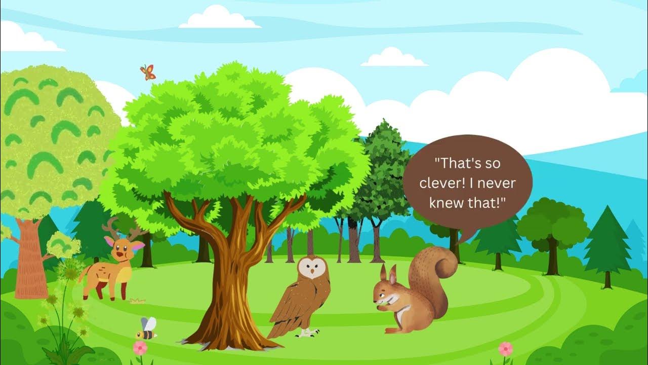 The wise owl and the curious squirrel | Moral story | Story for kids ...