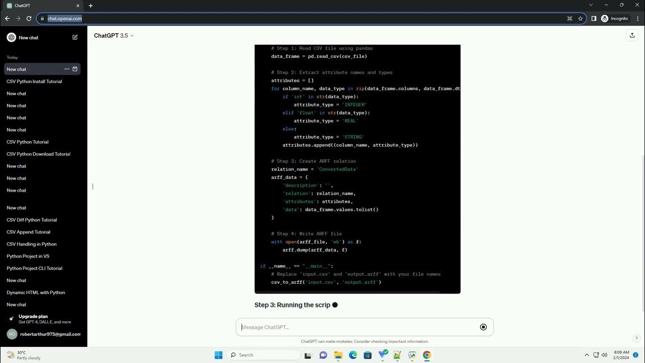 csv to arff python - YouTube