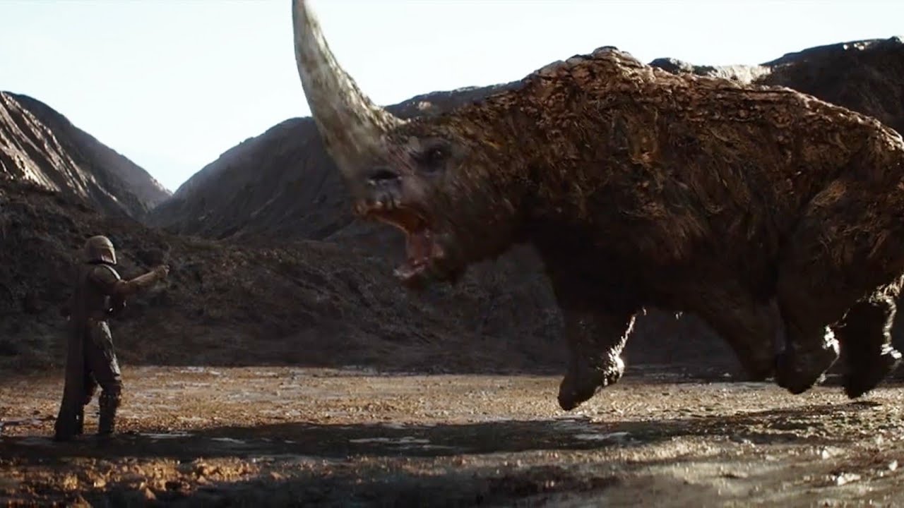 Gorgu Save Mando From Mudhorn | The Mandalorien | View Clip - YouTube