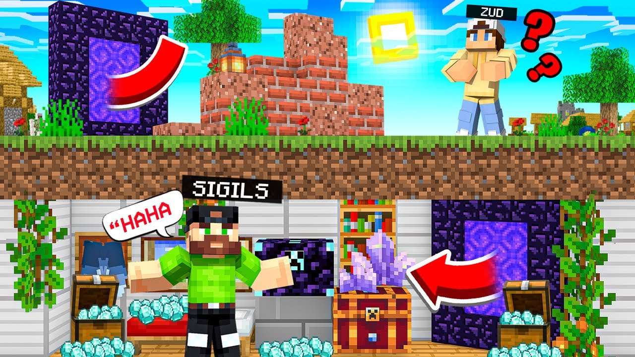 Building a Secret Nether Base in Camp Minecraft - YouTube