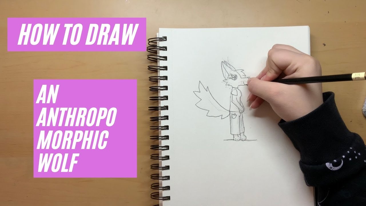 How To Draw an Anthro Wolf: Simple Step By Step Furry Art Tutorial ...